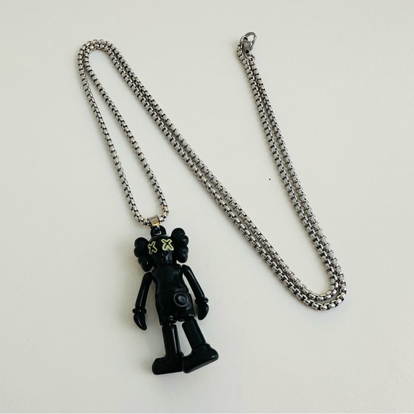 KAWS | Accessories | Kaws Sesame Street Black Fashion Figure Pendant ...